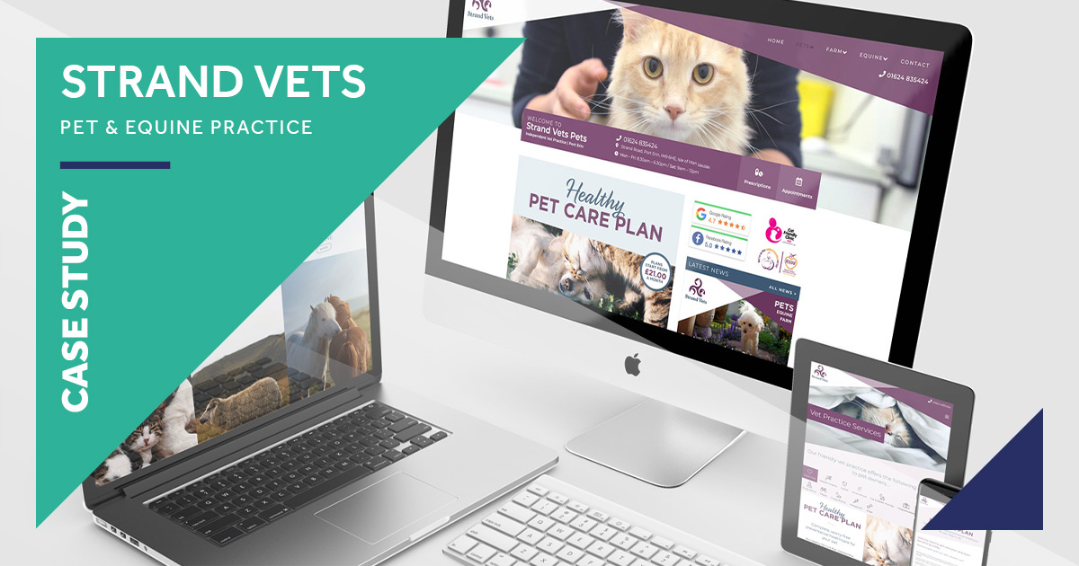 Unique Vet Practice Brand and Website Design for Strand Vets