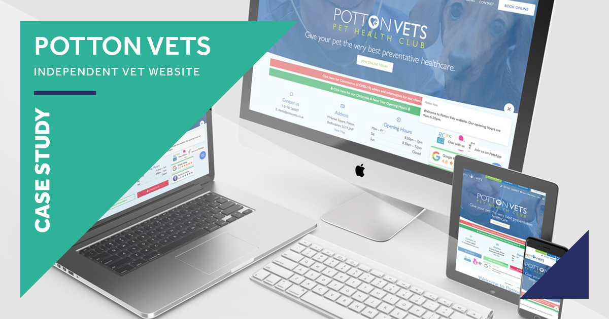 Potton Vets Website Design - VetSuccess™